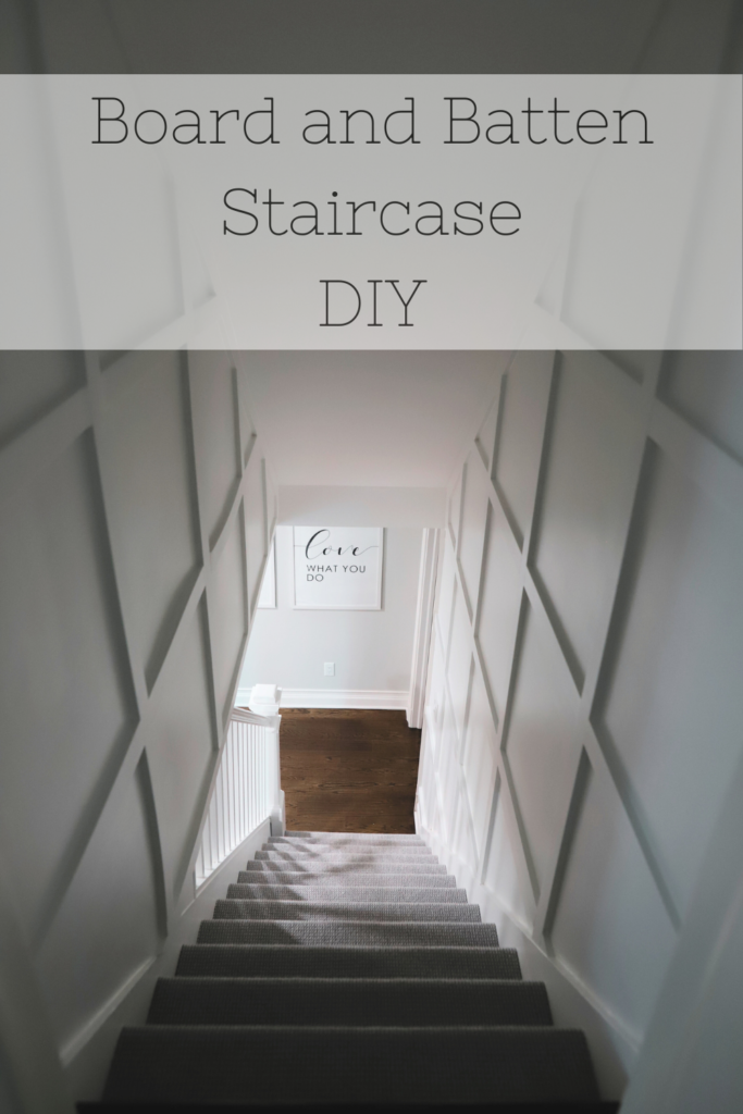How To Build A Board And Batten Staircase DIY - Sara Lee Simplicity