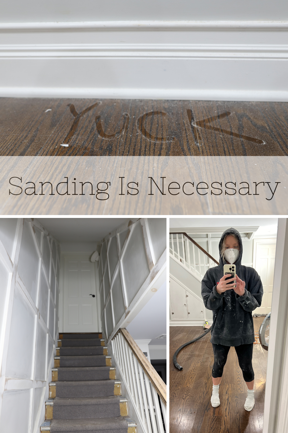 How To Build A Board And Batten Staircase DIY - Sara Lee Simplicity